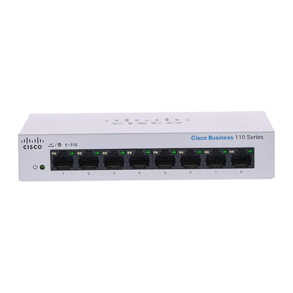 Cisco CBS110-8PP-D-EU Unmanaged 8-Port GE Partial PoE Desktop Hub